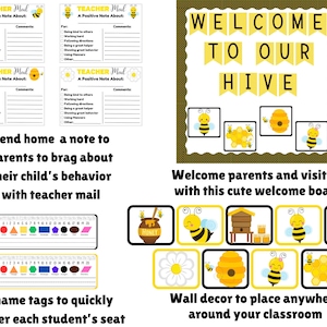 Bumble Bee Class Decor | Learning Decor | Classroom Decorations ...