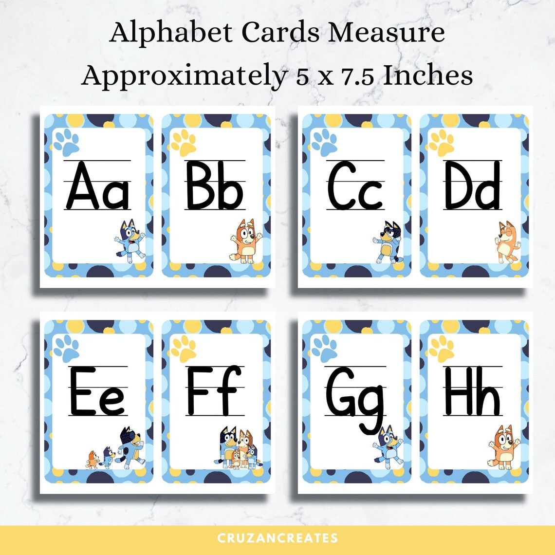 Bluey Alphabet | Classroom Decor | Class Decor Set | Classroom Wall ...