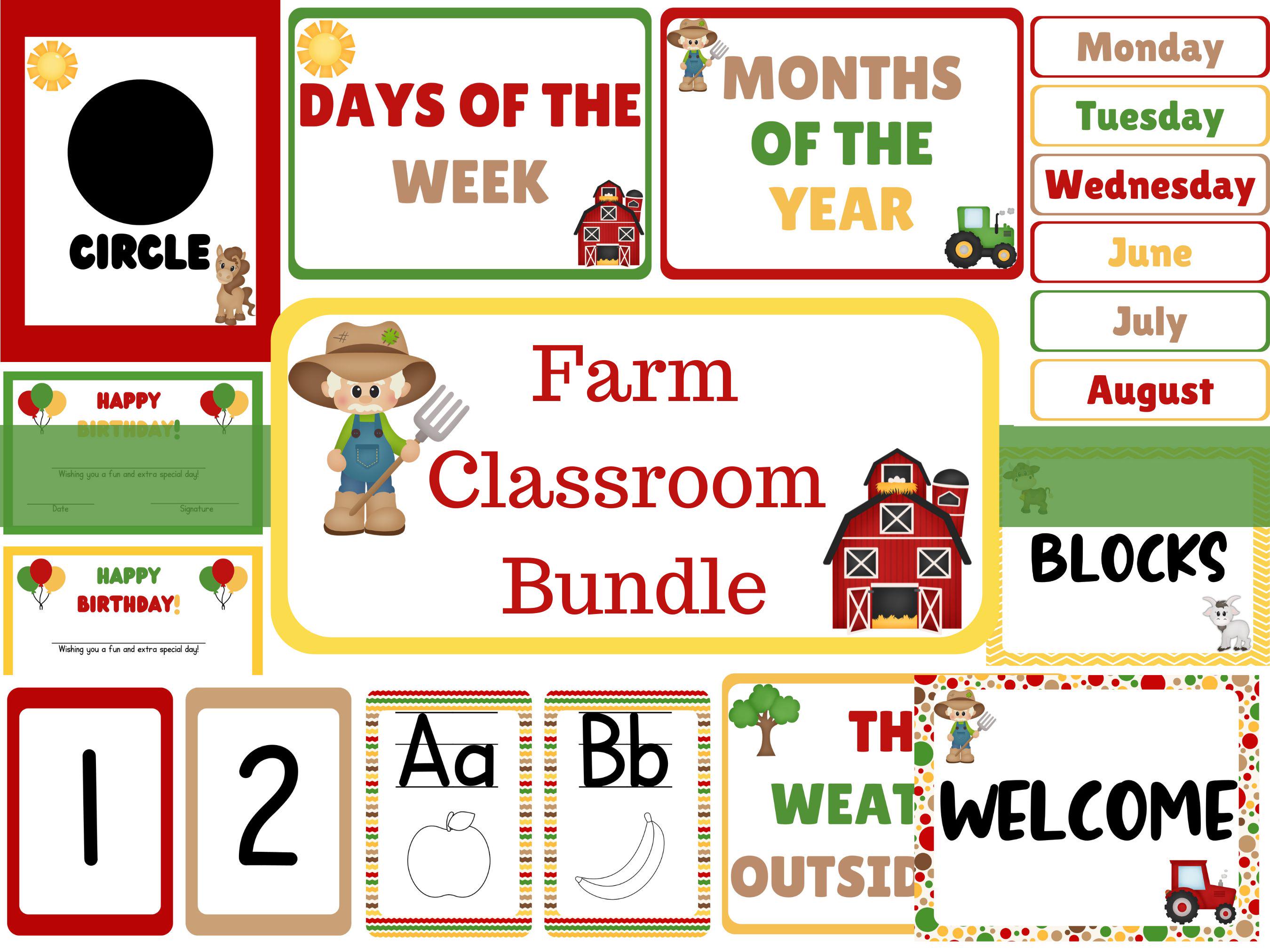 Farm Classroom | Classroom Decor | Class Decor | Wall Decor | Classroom ...