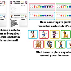 Mickey Class Decor | Wall Decor | Classroom Decorations | Classroom ...