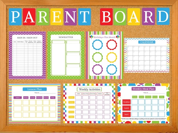 Daycare Parent Board Preschool Parent Board Bulletin Board - Etsy Norway