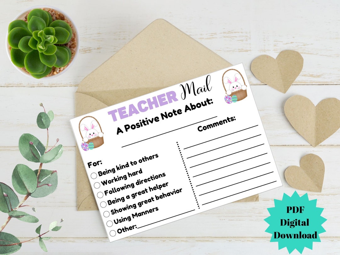 Teacher Mail | Easter Teacher Mail | Brag Mail for Teachers | Teacher ...