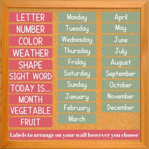 Preschool Learning Wall | Learning Wall | Preschool Focus Wall ...