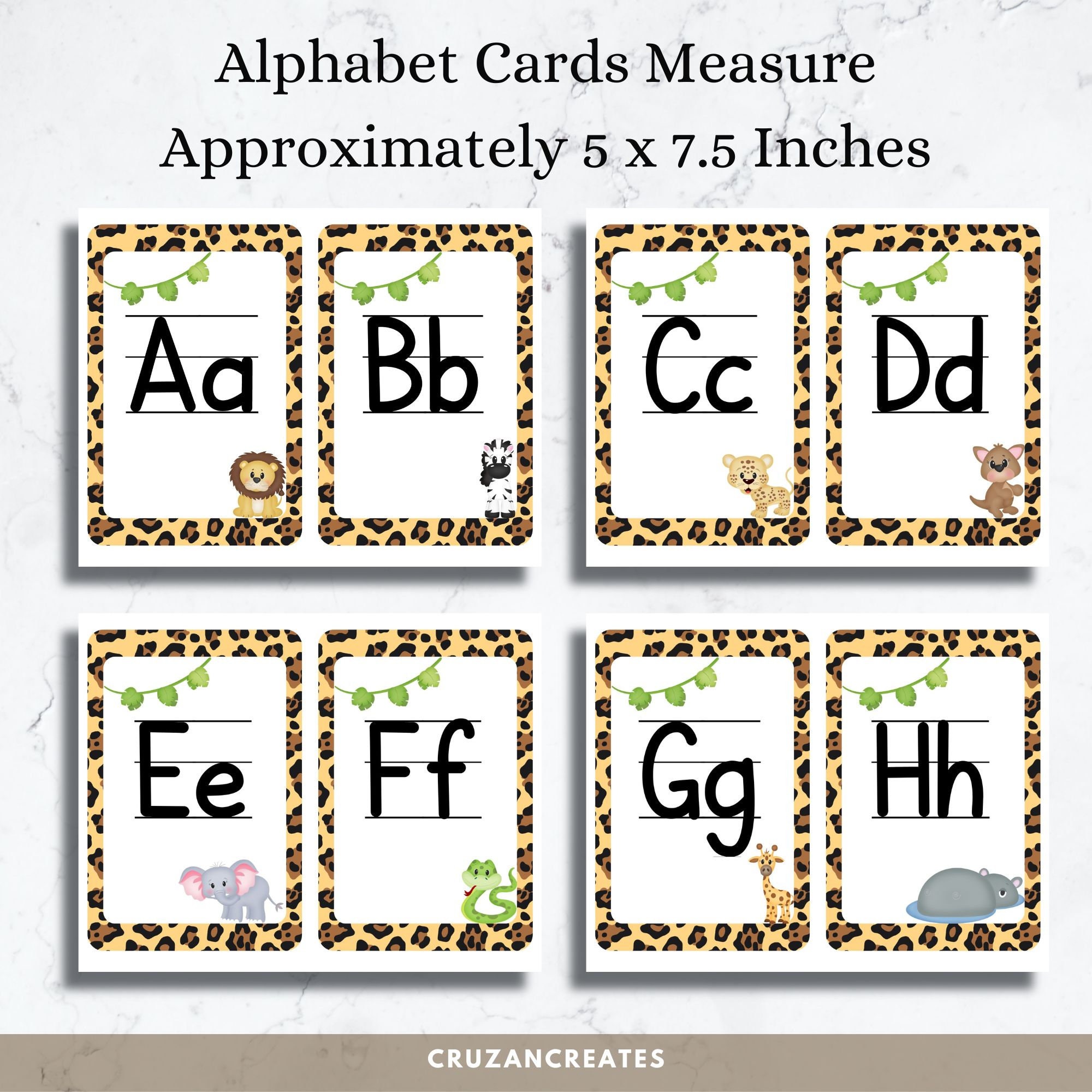 Jungle Theme Alphabet | Classroom Decor | Class Decor Set | Classroom ...