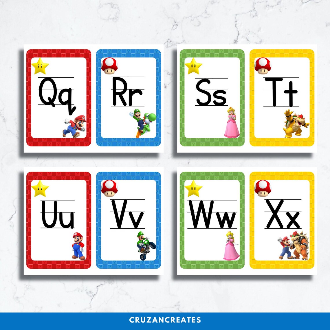 Super Mario Alphabet | Classroom Decor | Class Decor Set | Classroom ...