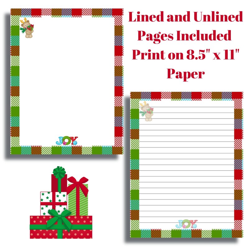 Printable Christmas Stationary | Christmas Stationary | Christmas ...