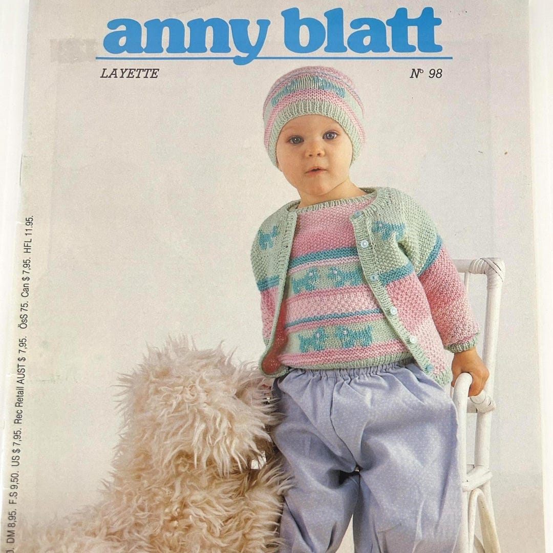 Anny Blatt Knitting Pattern Booklet Magazine Children Babies Layette ...