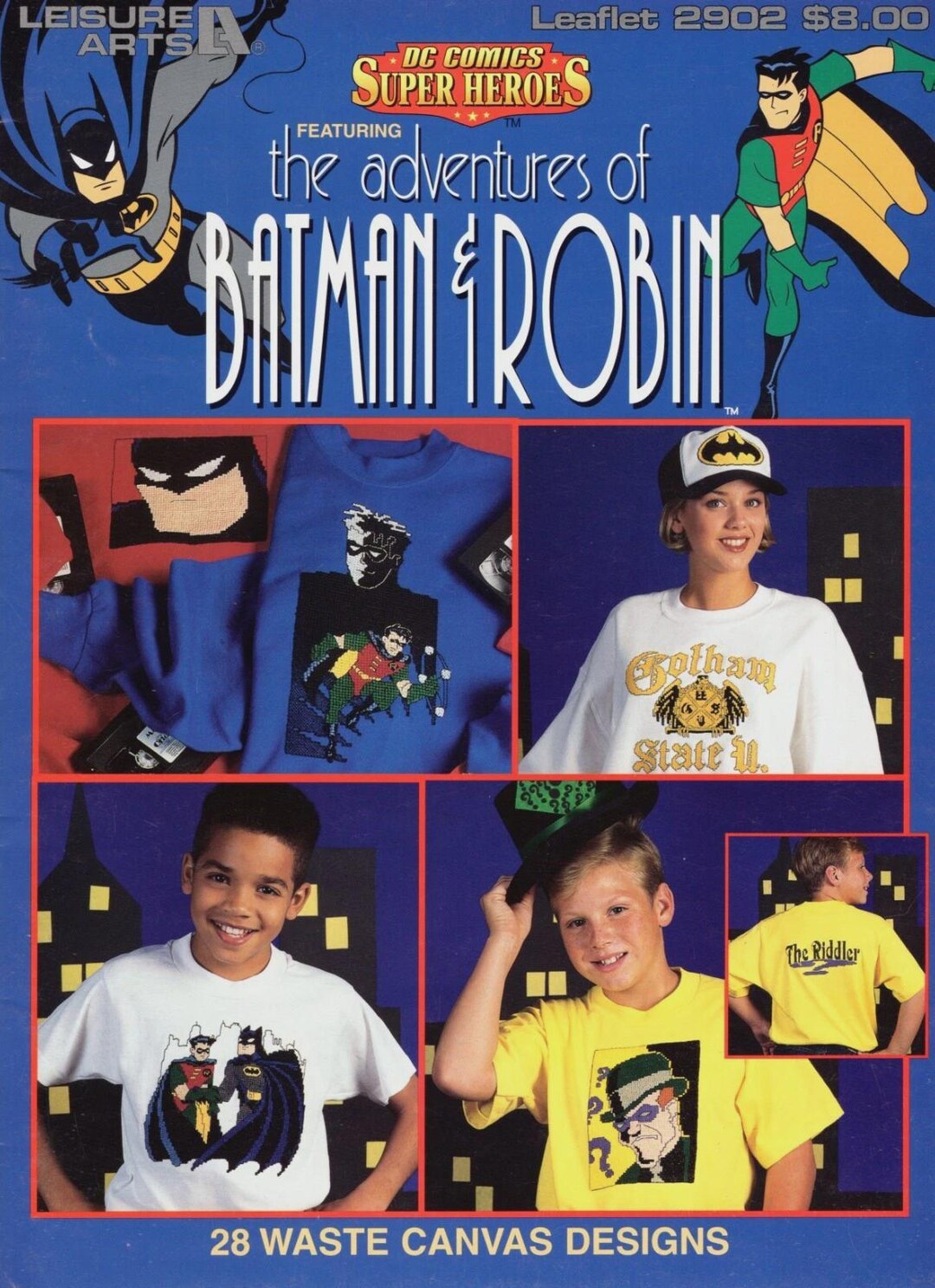 The Adventures of Batman & Robin DC Cross Stitch Pattern Leaflet ...