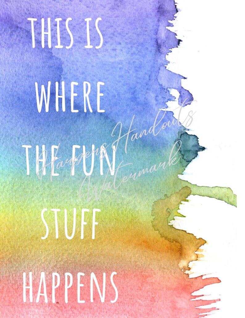 Rainbow Color Scheme Art and Motivation for Playroom PDF - Etsy