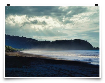 Costa Rica Coastal Wall Art, Photographic Ocean Print on Archival Paper ...