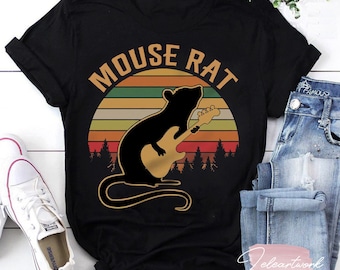 MOUSE RAT BAND Tshirt From Parks and Recreation Dark Colors - Etsy