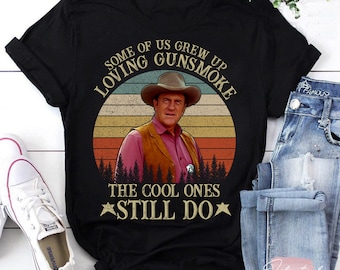 Marshall Matt Dillon Gunsmoke Silhouette Quotes T-shirt Unisex Jersey ...