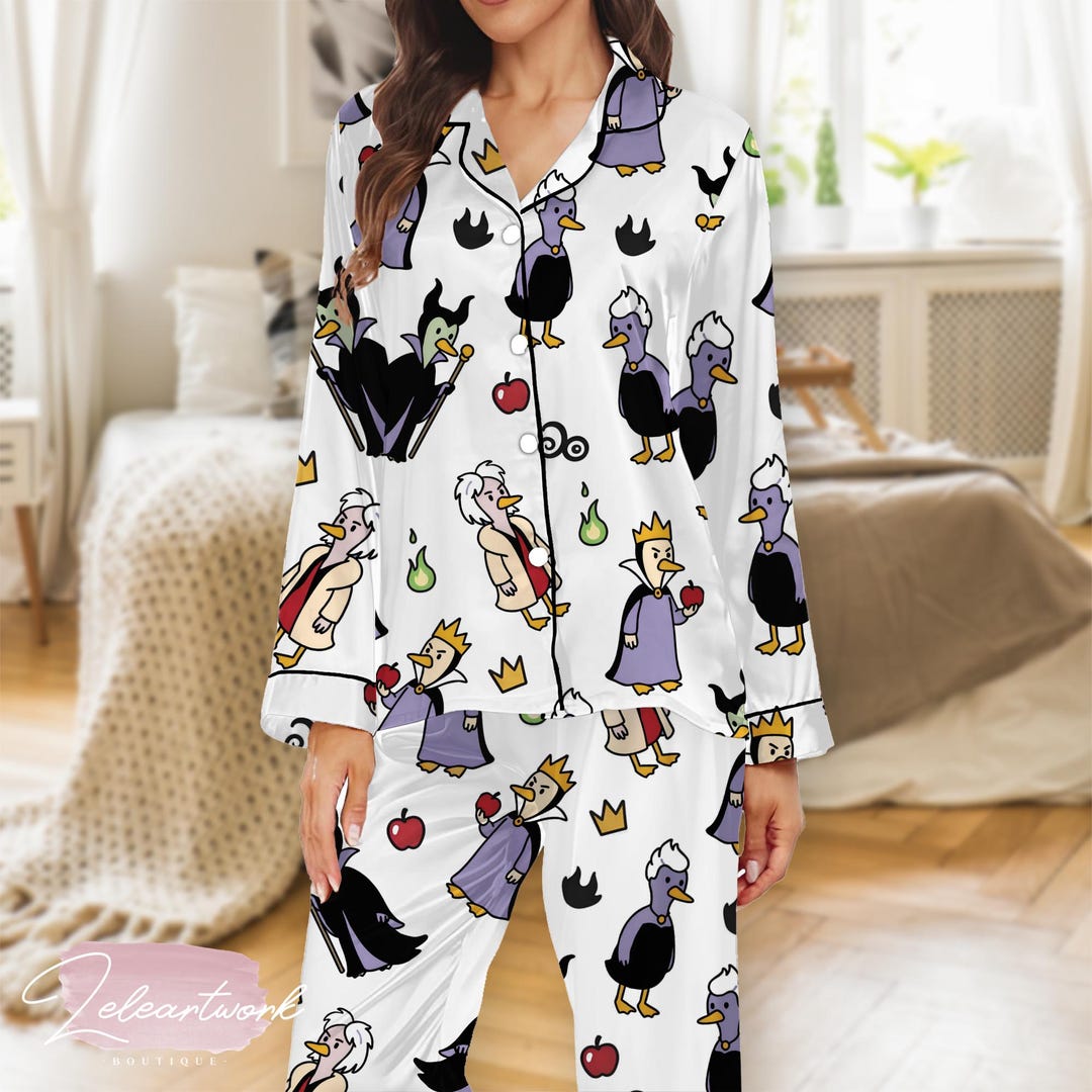 Evil Goose Villains Pajama Set – Funny Halloween Parody Sleepwear for ...