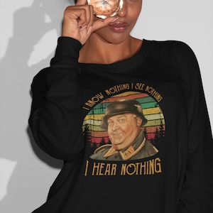 Sergeant Schultz I Know Nothing I See Nothing Vintage Classic T-shirt ...