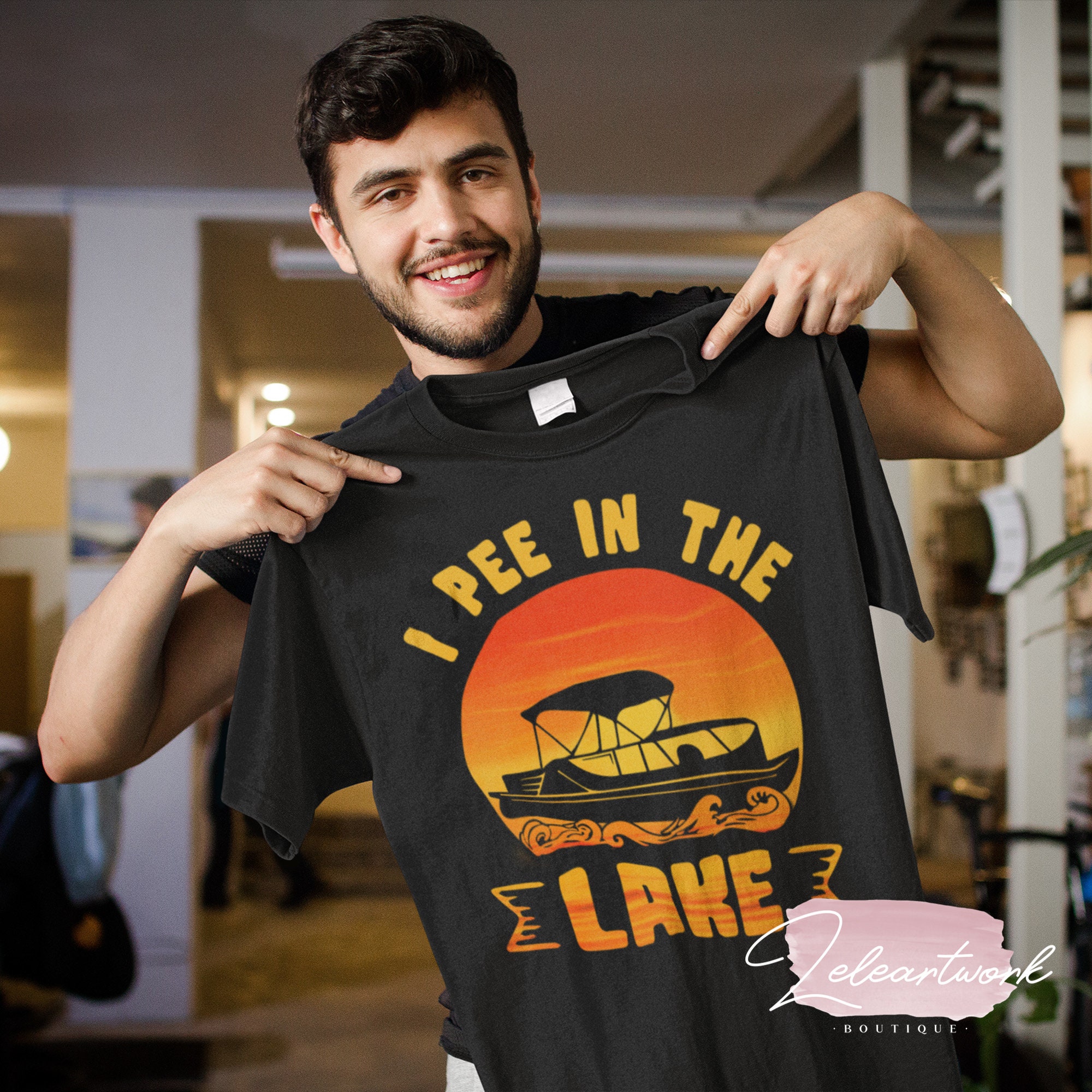 I Pee in the Lake Vintage Boating Pontoon T-shirt, Boat Shirt, Pontoon ...
