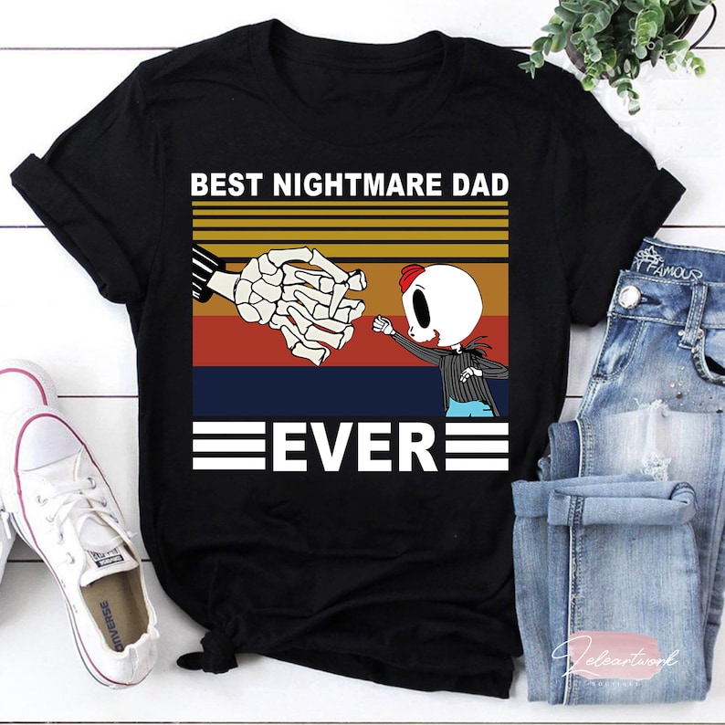 Jack Skellington and Son Best Nightmare Dad Ever Father’s Day T-shirt ...