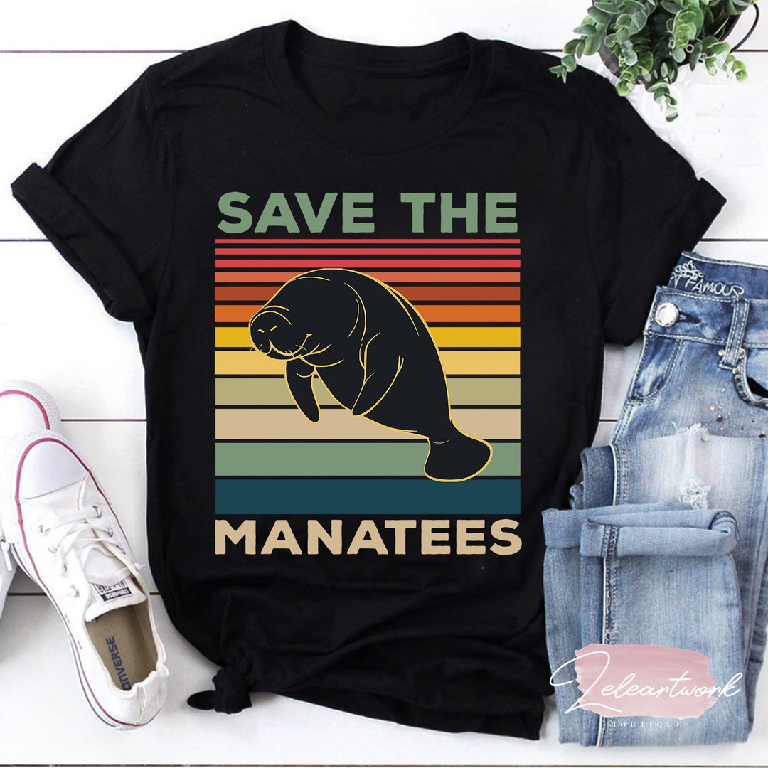 Save the Manatees T-shirt, Manatee Shirt, Manatee Lover Shirt, Save the ...