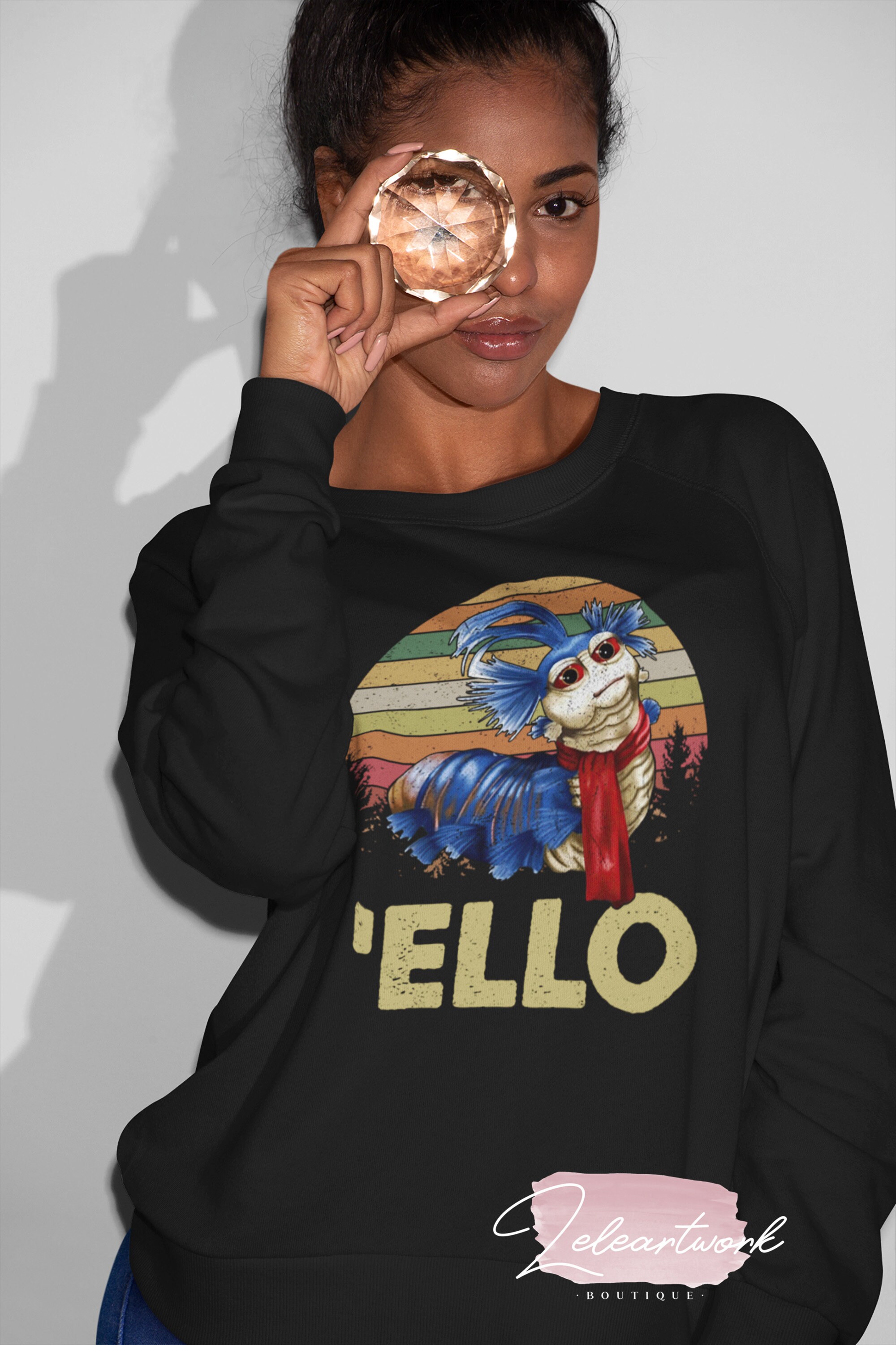 Ello Worm Labyrinth Vintage T-shirt, Labyrinth Shirt, Funny Ello Worm ...