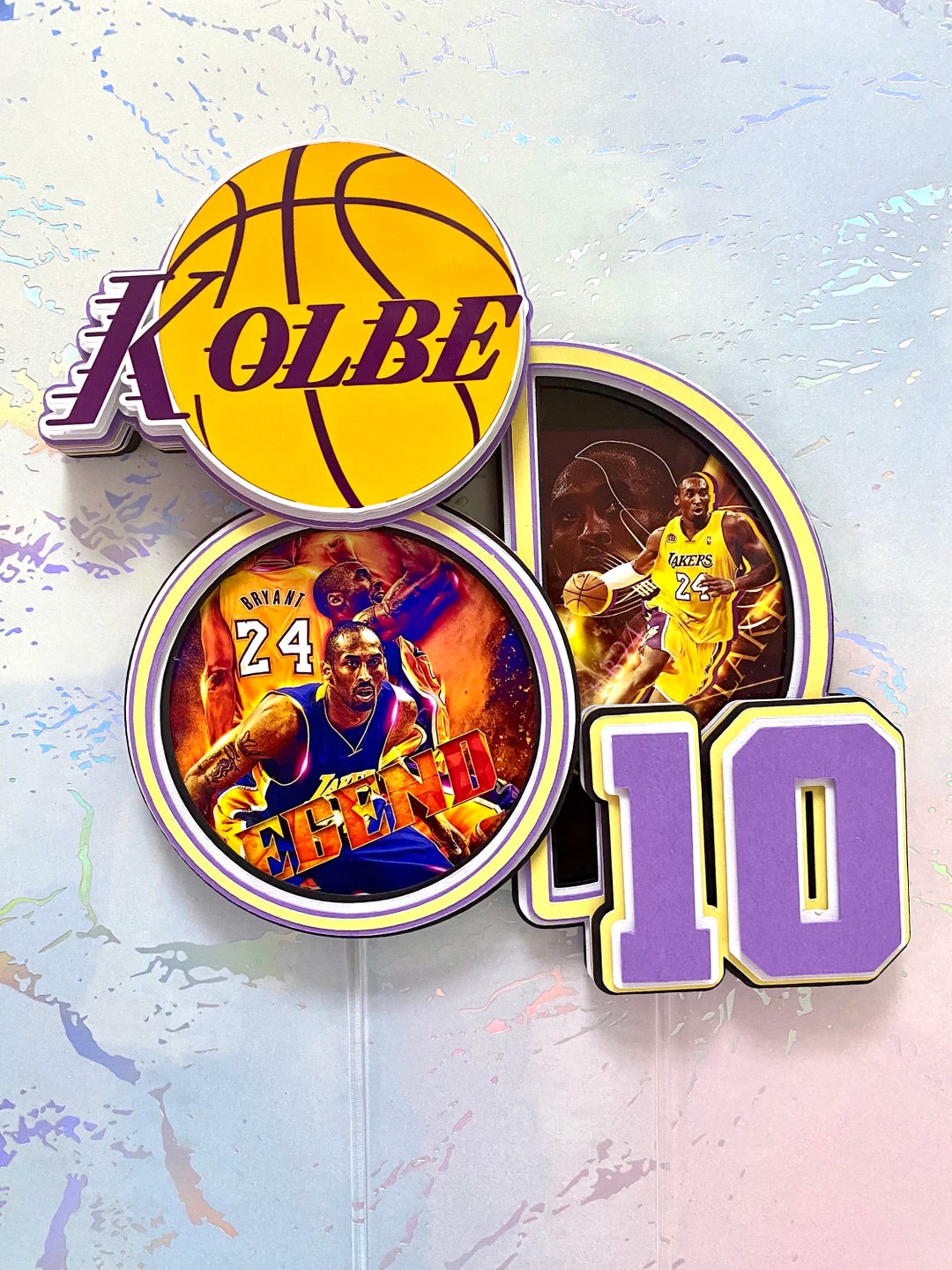3D Cake Topper | Birthday Gift Idea | Kobe Bryant Lebron James Inspired ...