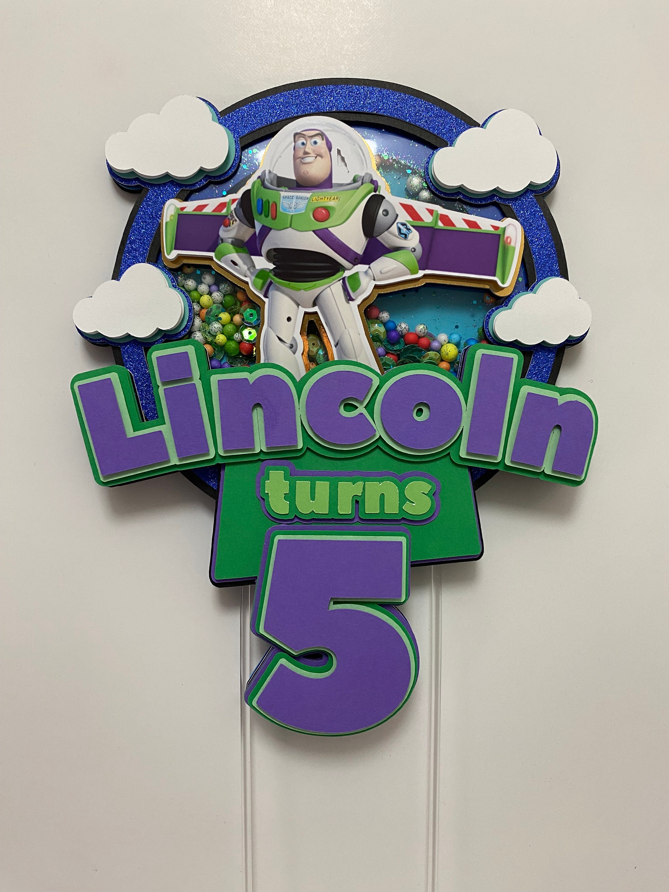 3D Cake Topper Birthday Gift Idea BUZZ Lightyear Inspired - Etsy