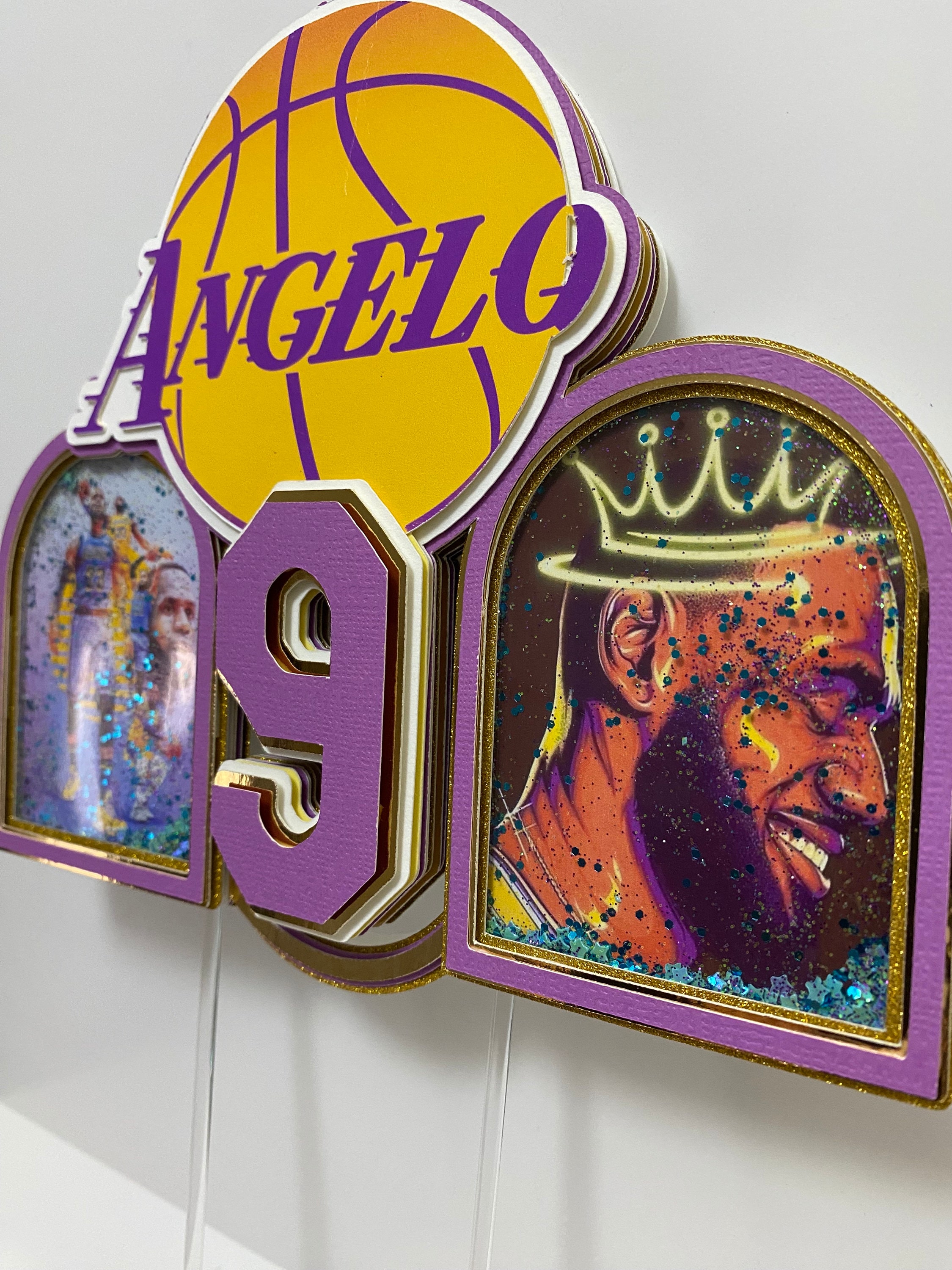 3D Cake Topper | Birthday Gift Idea | Kobe Bryant Lebron James Inspired ...