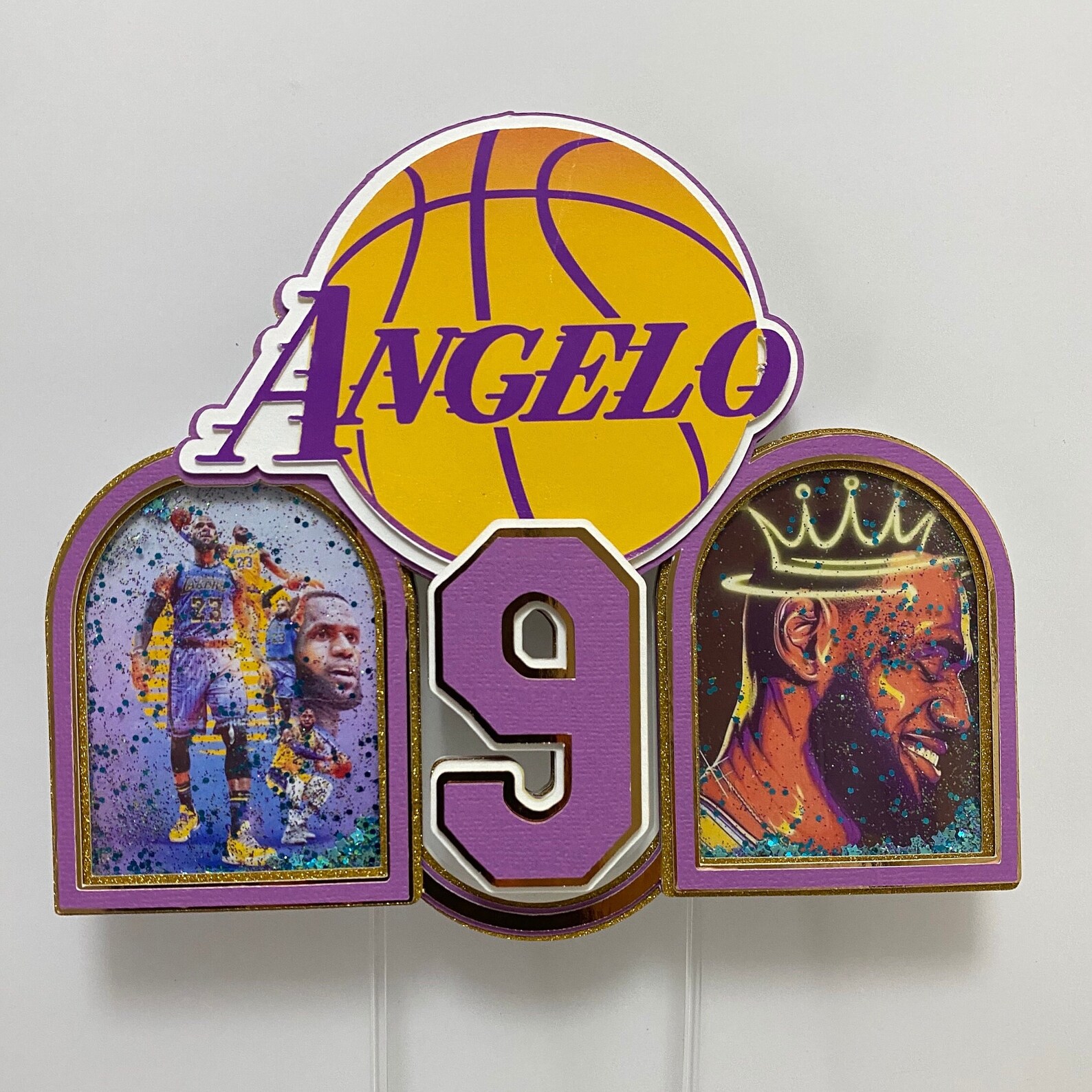 3D Cake Topper | Birthday Gift Idea | Kobe Bryant Lebron James Inspired ...