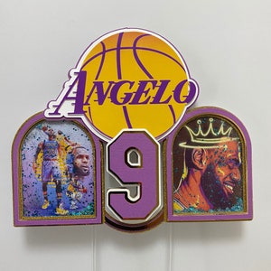 3D Cake Topper | Birthday Gift Idea | Kobe Bryant Lebron James Inspired ...