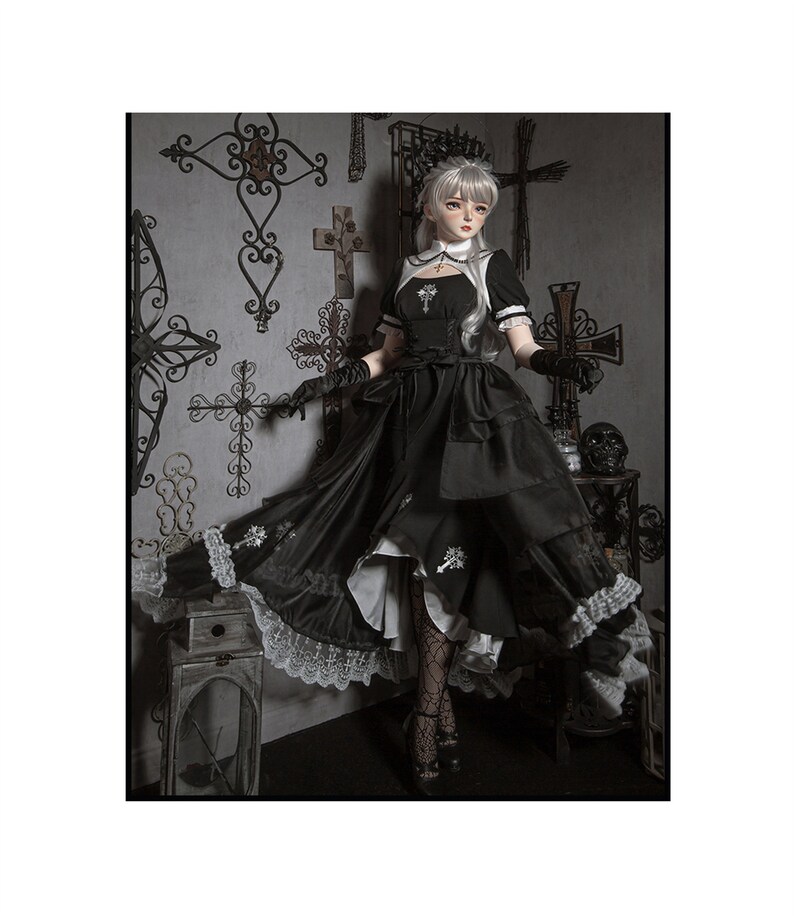 Prayer of the Death Lolita Dress Black Goth Short Sleeve - Etsy