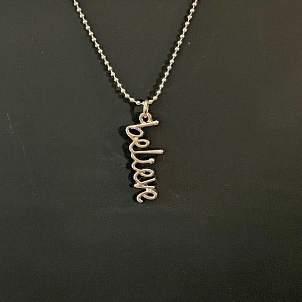 Believe Necklace - Etsy