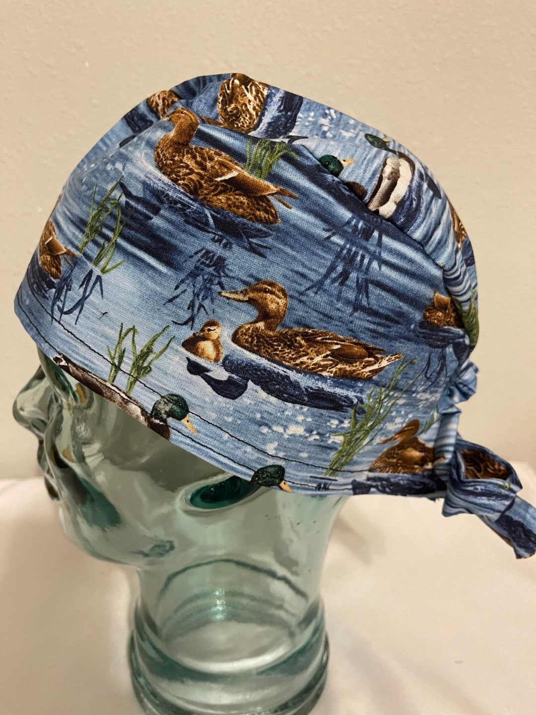 Mens Blue Ducks Surgical Scrub Hat - Etsy