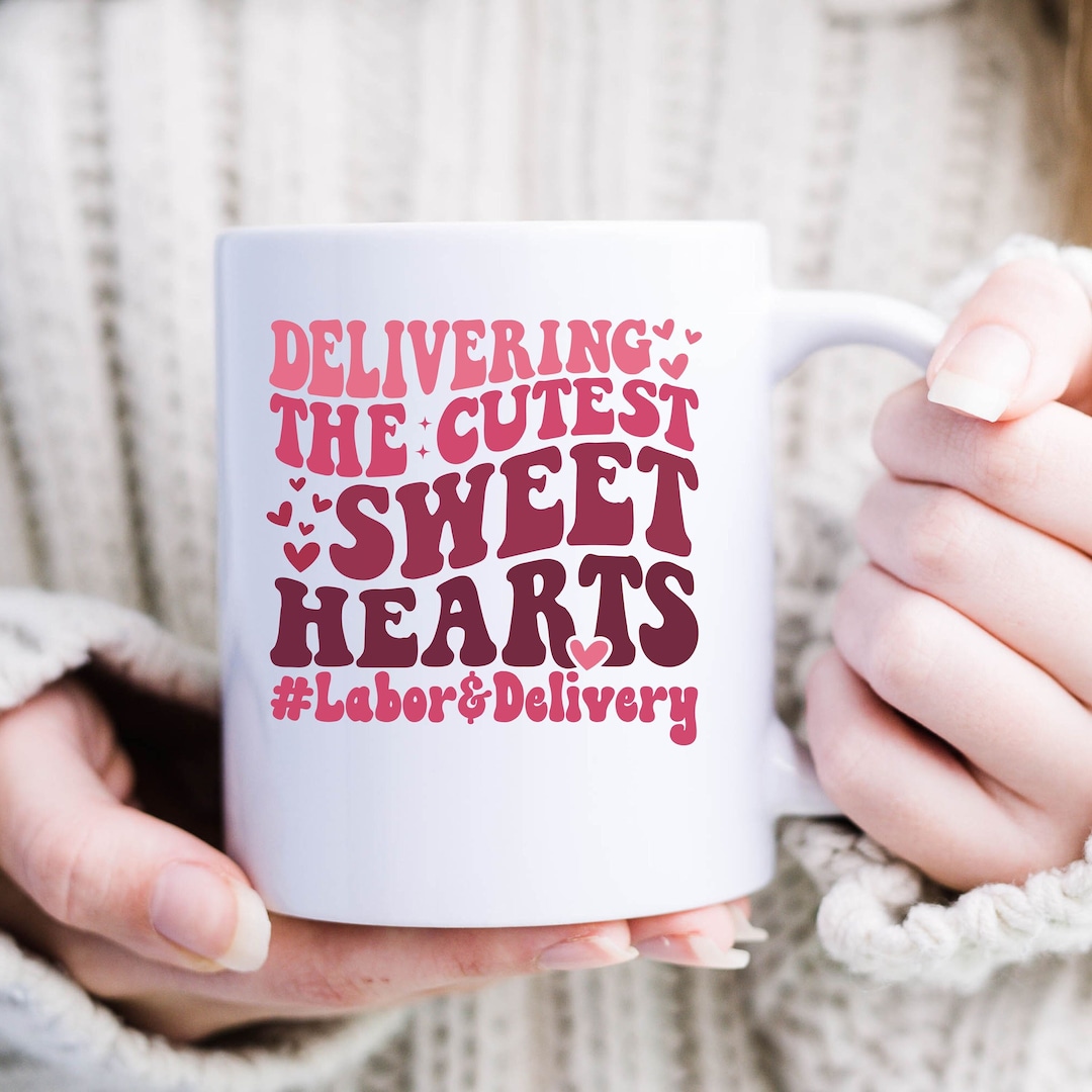 Labor and Delivery Nurse Valentine's Day Mug, L and D Nurse Mug ...