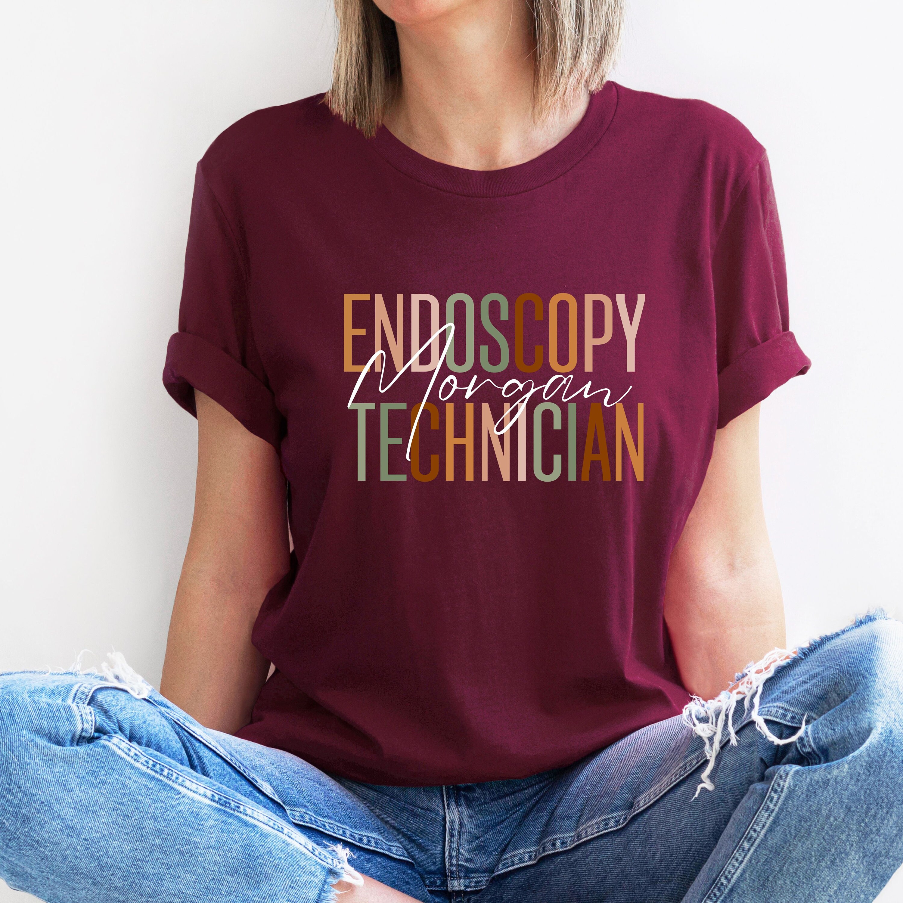 Endoscopy Tech Shirt Personalized Endoscopy Technician - Etsy