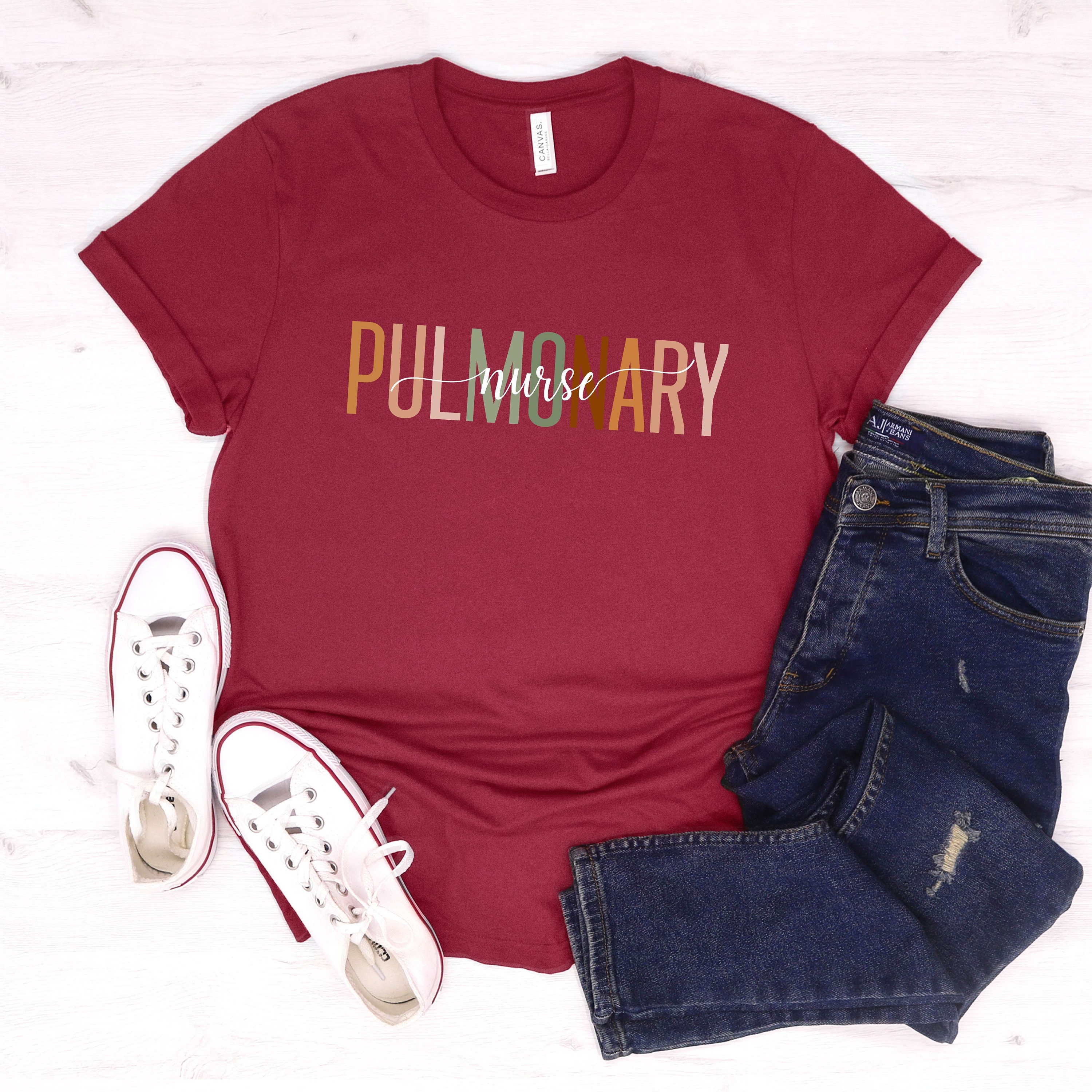 Pulmonary Nurse Shirt Pulmonary Nurse Gifts Simple Nurse - Etsy