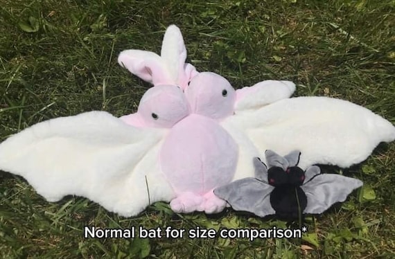 35 Inch Wingspan Customizable Giant Two Headed Plush Bat Toy pillow sleep Mask Etsy UK