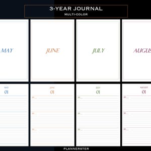 3-year Journal – Document, Reflect, and Relive Your Everyday Moments ...