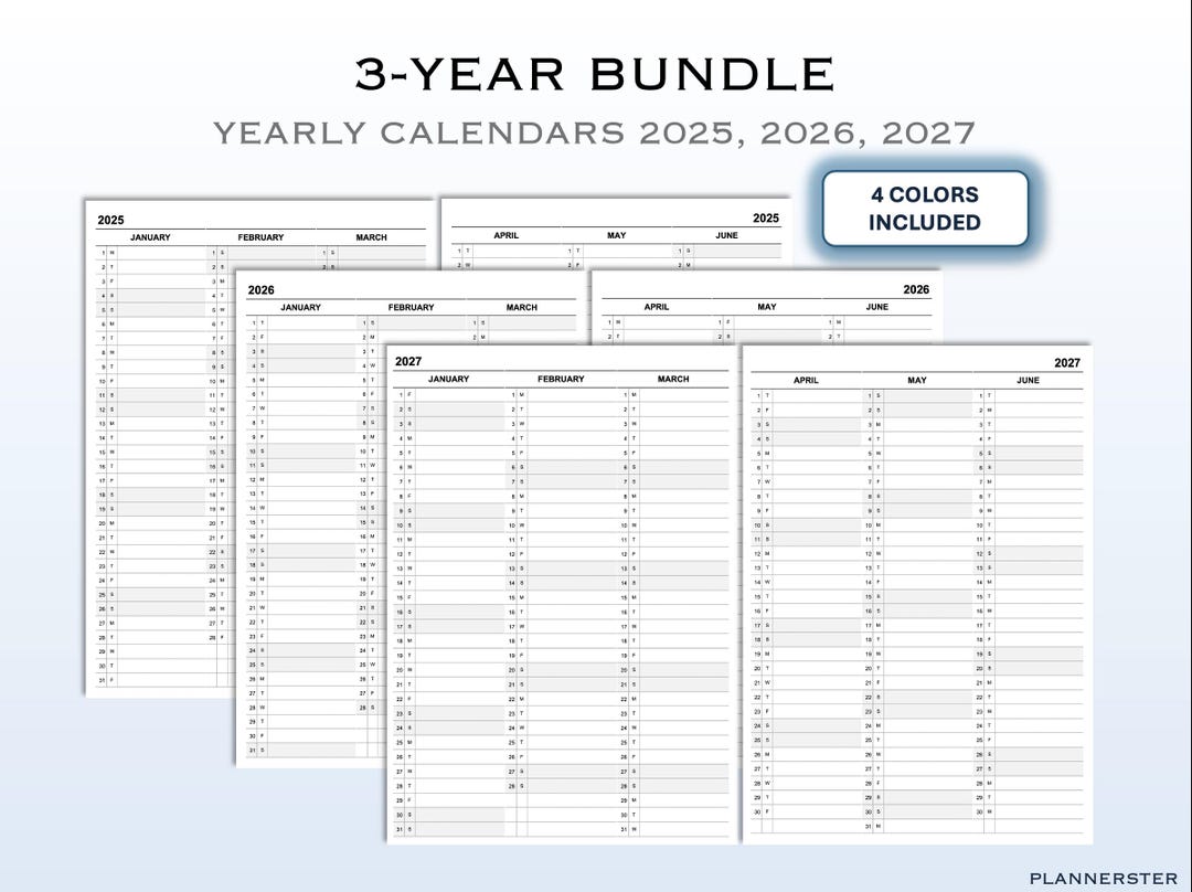 3-year Planner Bundle 2025-2027: Organize Your Life With This Set ...