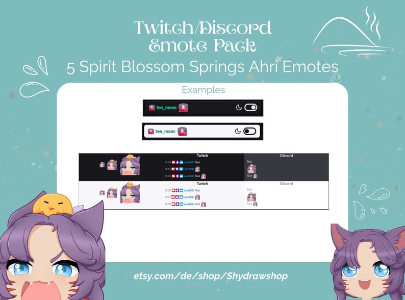 5 Spirit Blossom Springs Ahri Emotes - League of Legends Sticker for ...