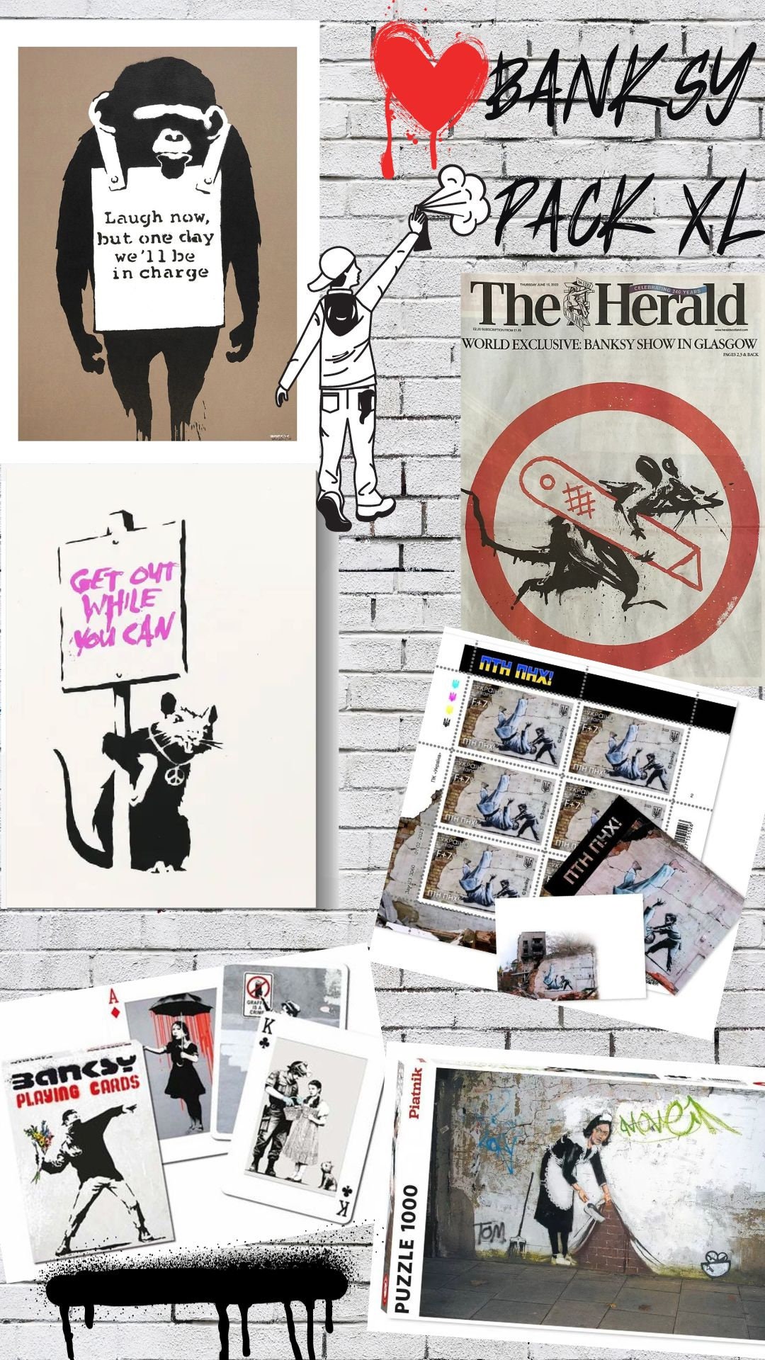Banksy Pack XL Street Art Collection Posters Journal - Etsy