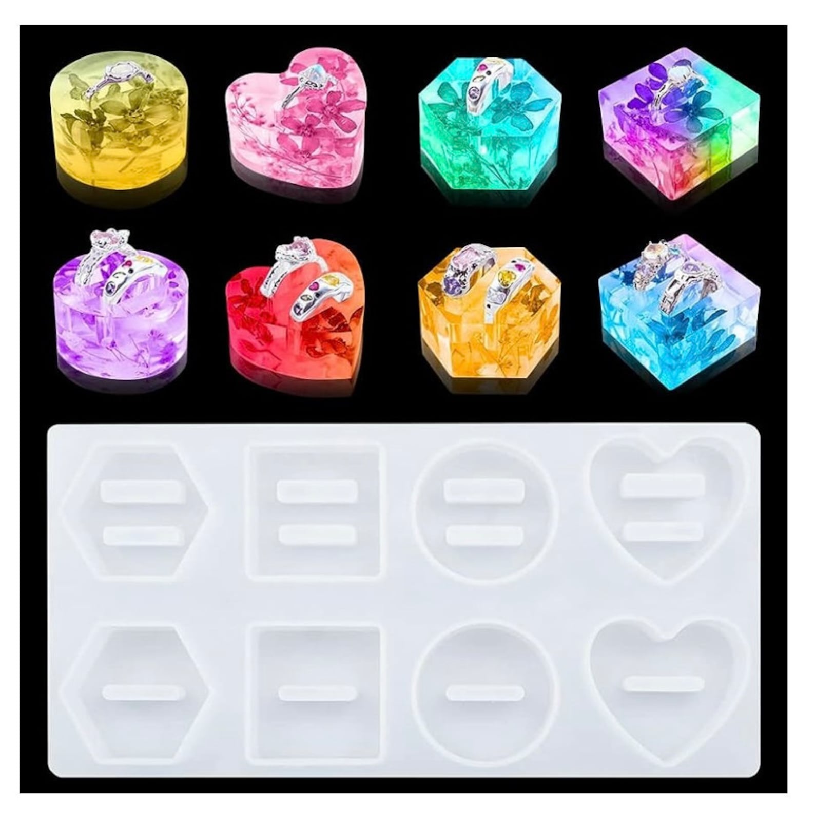 Personalised Resin Plaque, Handmade 3d Effect, Ring Holders, Ring Tray ...
