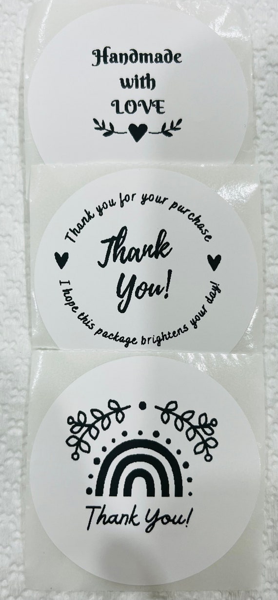Thank You Packaging Stickers Handmade Stickers Small | Etsy