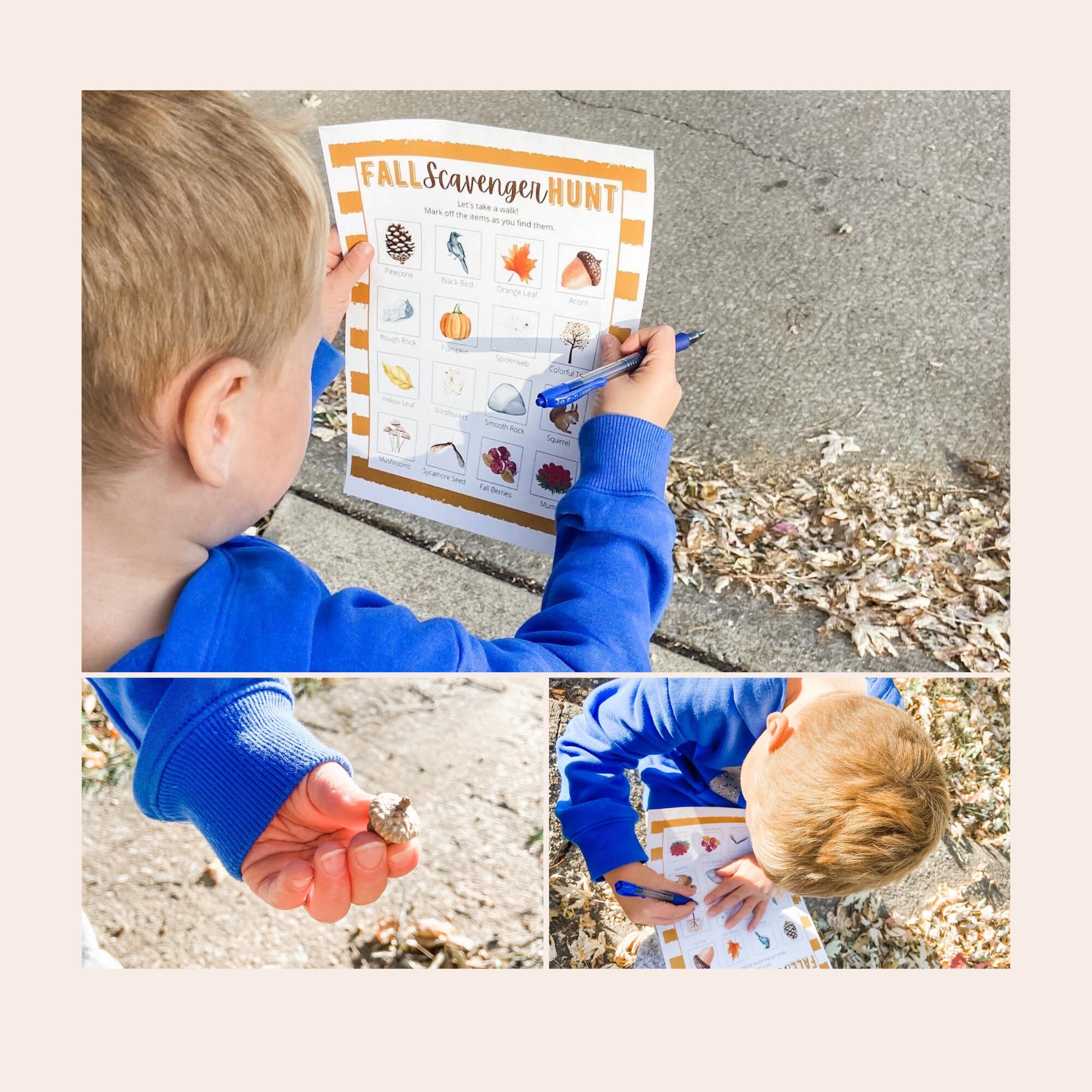 Fall & Halloween Scavenger Hunts, Instant Download PDF, Kid's Scavenger ...