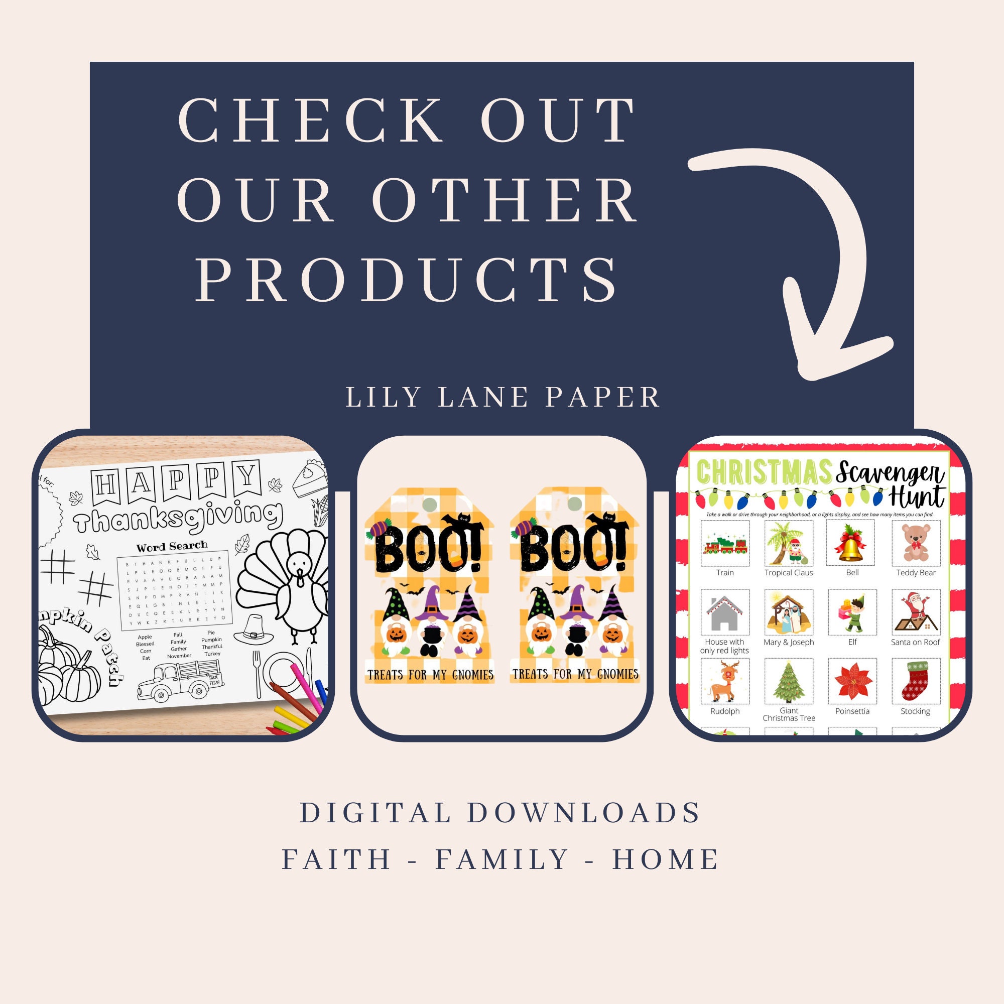 Fall & Halloween Scavenger Hunts, Instant Download PDF, Kid's Scavenger ...