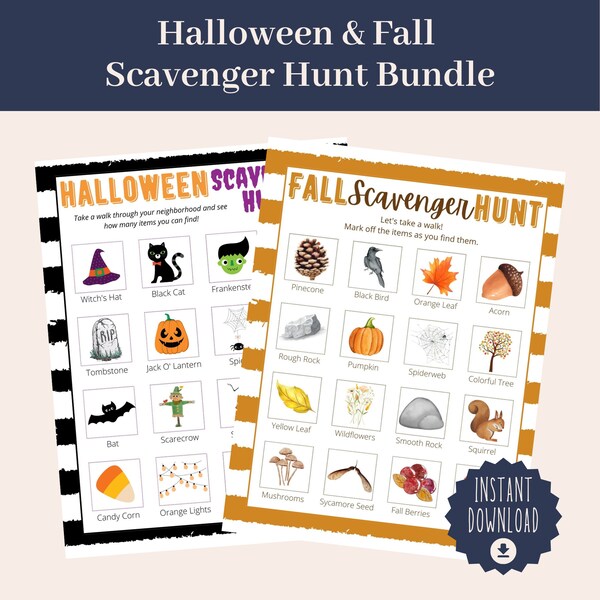 Halloween Scavenger Hunt - Etsy