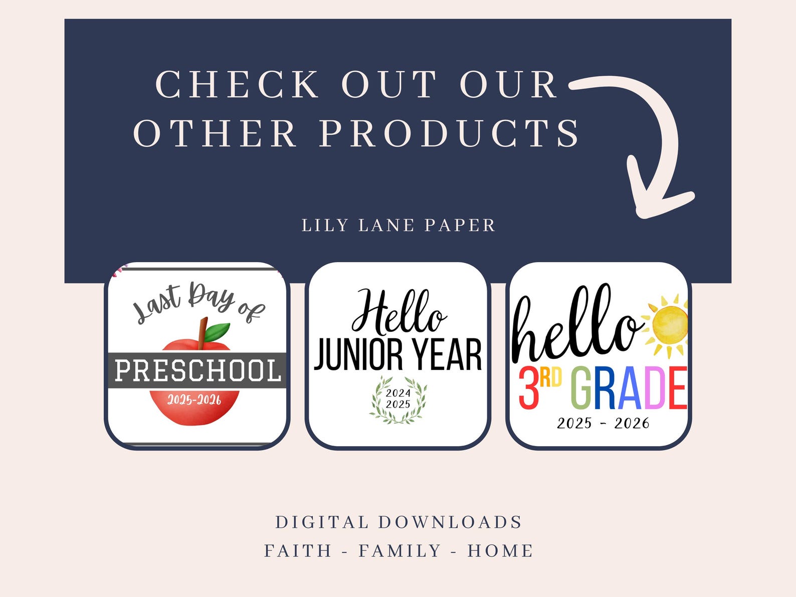 First Day of School Sign | Hello & Goodbye Sign (PDF Instant Download ...