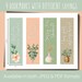 Floral Bookmarks Printable, Set of 4, Instant Download PDF - Etsy
