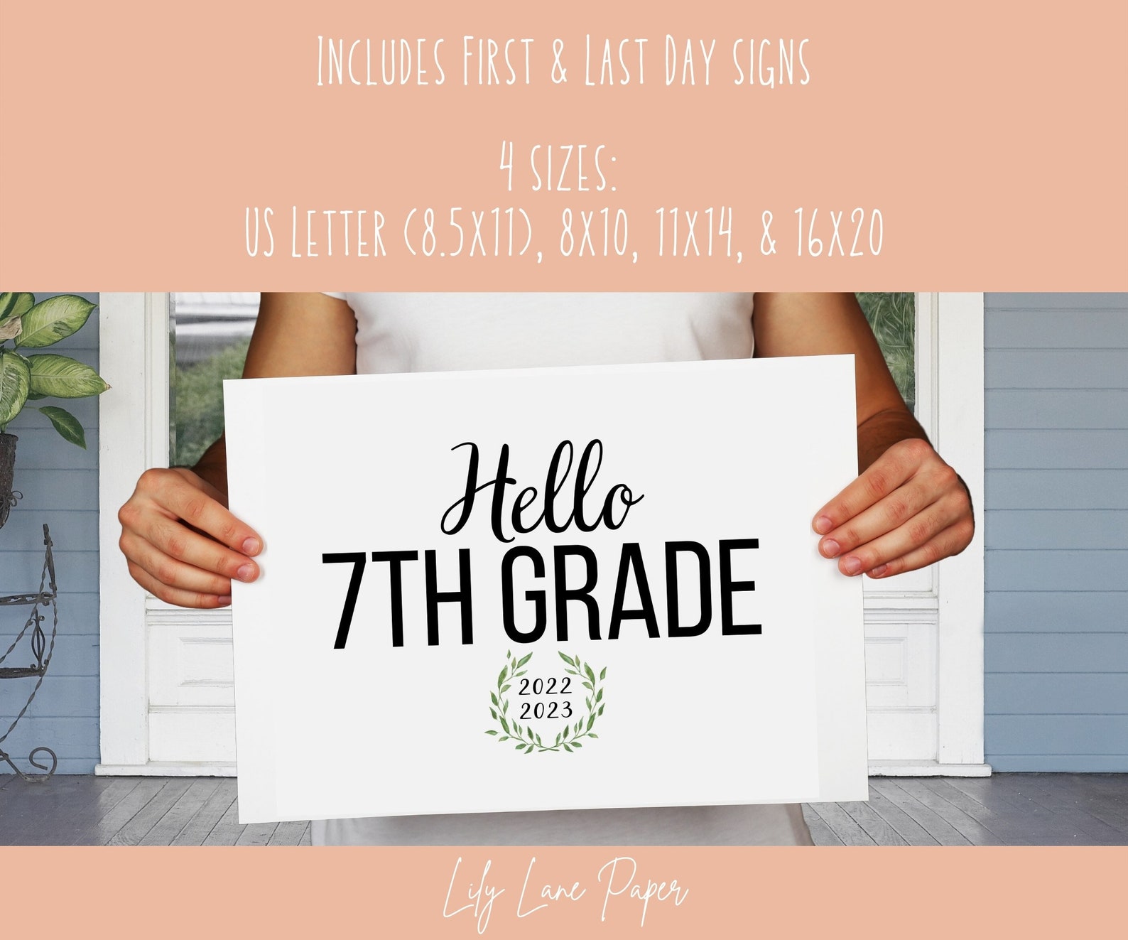 Simple & Classic First Day of School Sign 2022-2023 School - Etsy