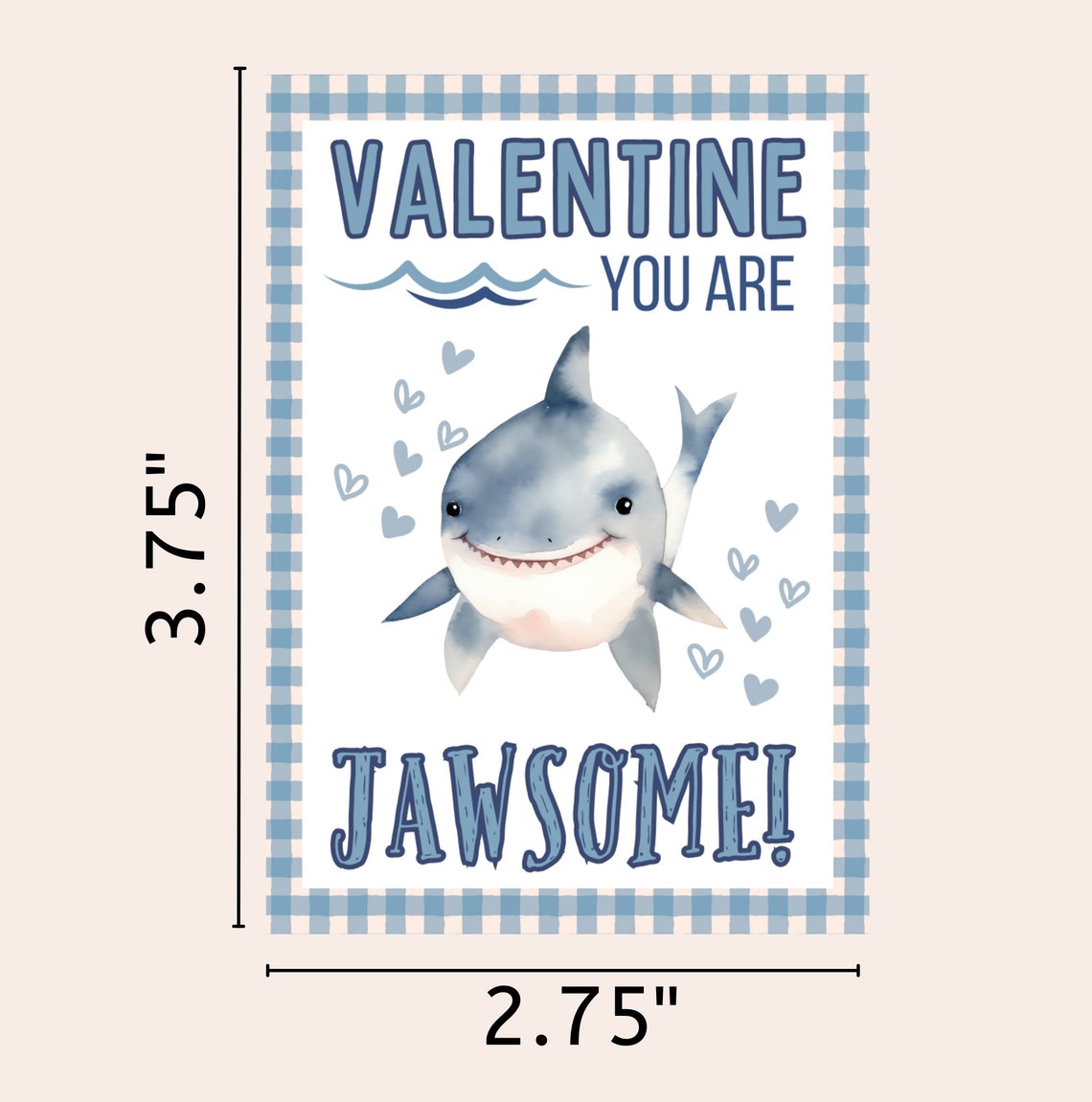 Sea Creatures Valentine's Cards, Ocean Animal Gift Tags (instant ...