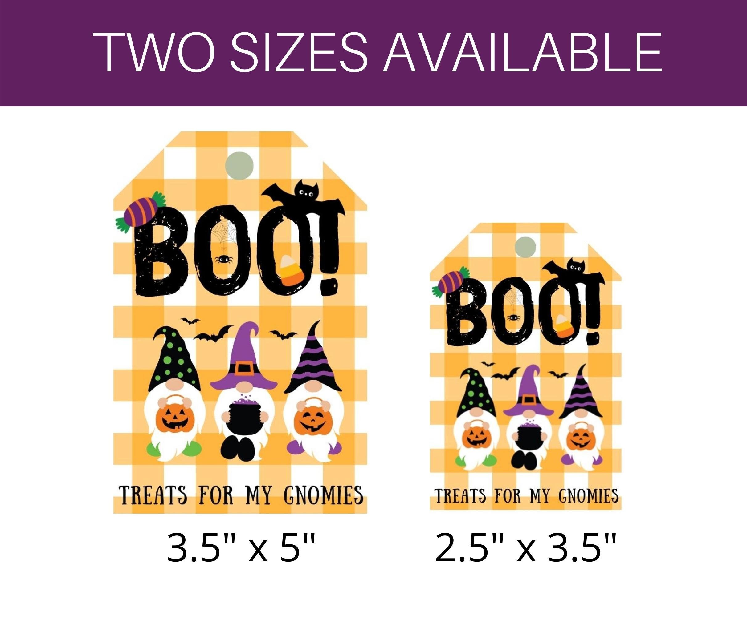 Halloween Gnome Gift Tags Printable (PDF) - Etsy
