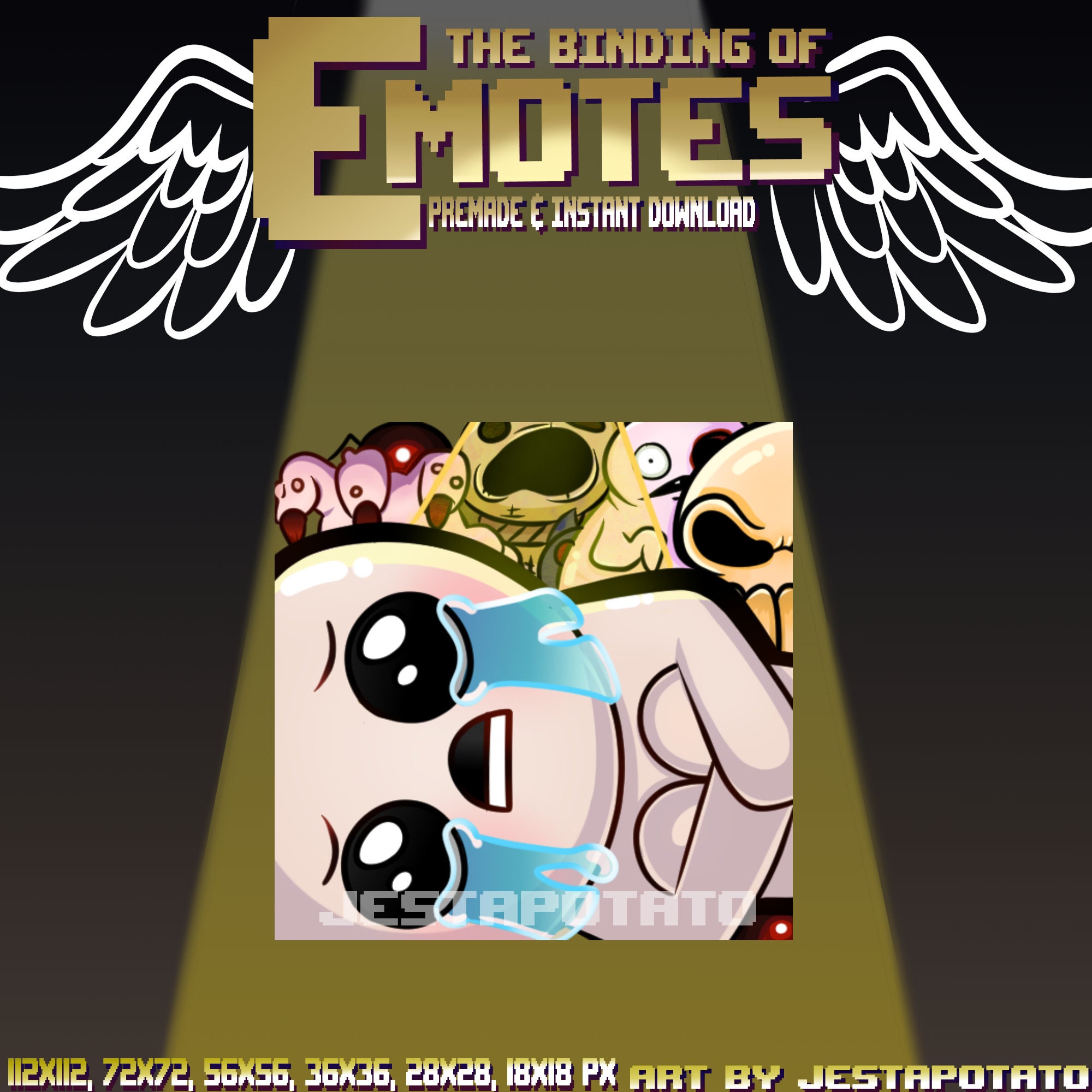 Crying Isaac Emote - Etsy