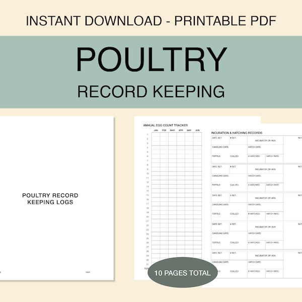 Egg Sales Log - Etsy